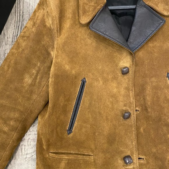 Yves Saint Laurent | Jackets & Coats | Mens Ysl Brown Suede Jacket 220 ...
